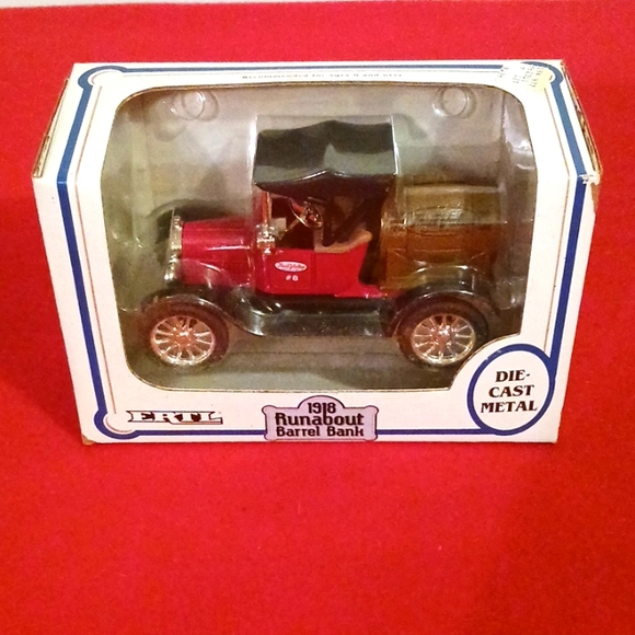 ERTL | Toys | Vintage 989 Ertl 1918 Runabout Barrel Bank | Poshmark